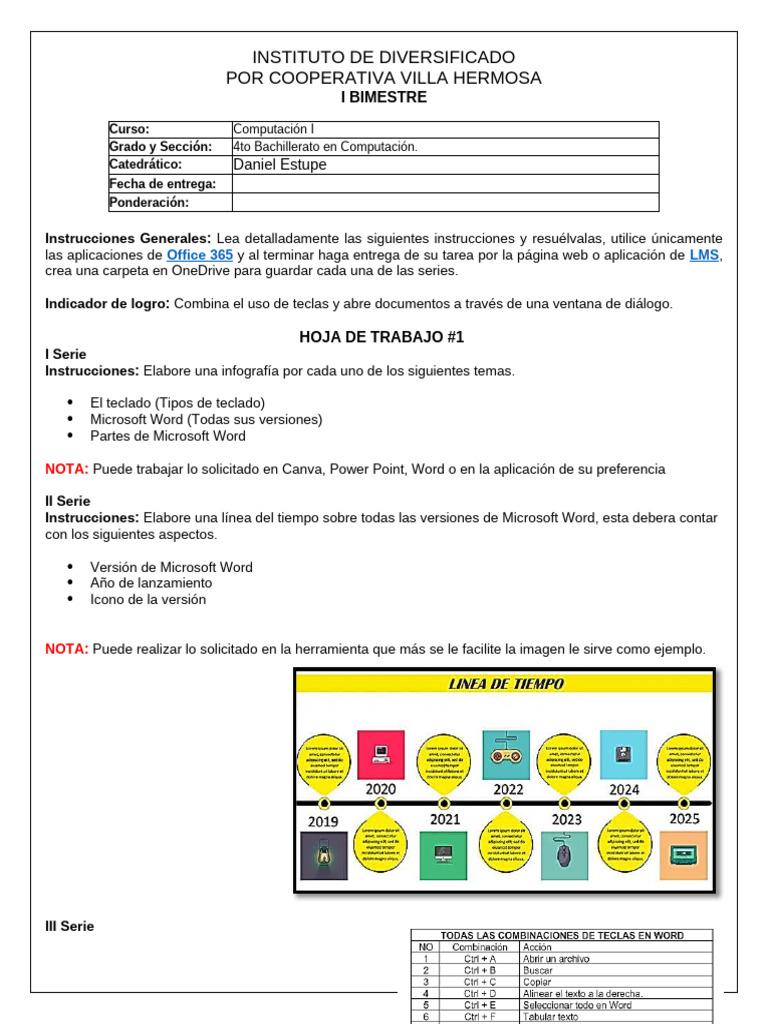 Actividad 1 4to BACO Unidad 1 2025 | PDF