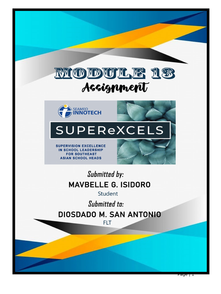 Module 13 Assignment - Final | PDF | Teachers | Lesson Plan