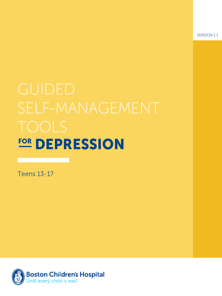 CN Guided Self Management Tools For Depression Teens 13 17 | PDF ...