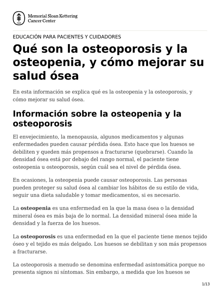 Osteo Bone Health | PDF | Osteoporosis | Cáncer