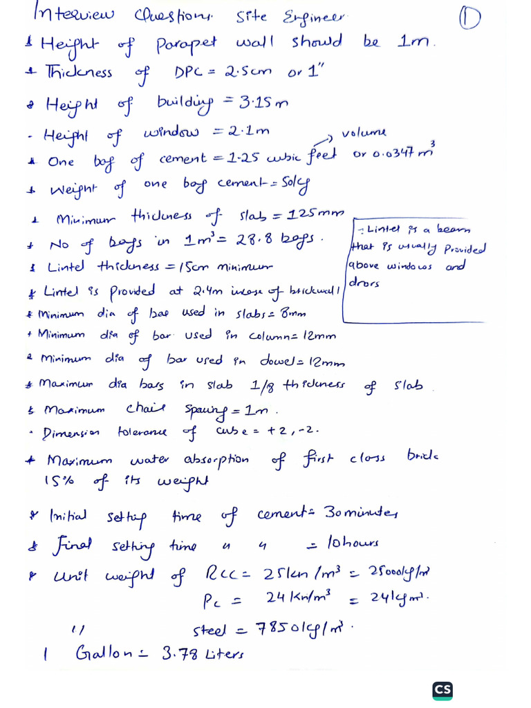 Site Engineering Interview Questions | PDF