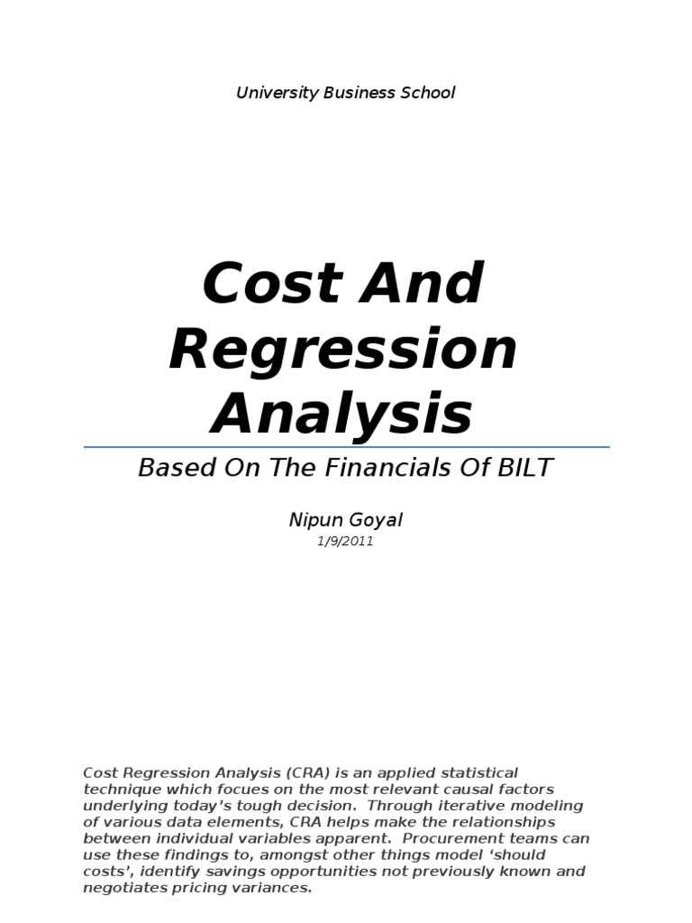 An Introduction To Regression Analysis | PDF | Regression Analysis | Linear Regression