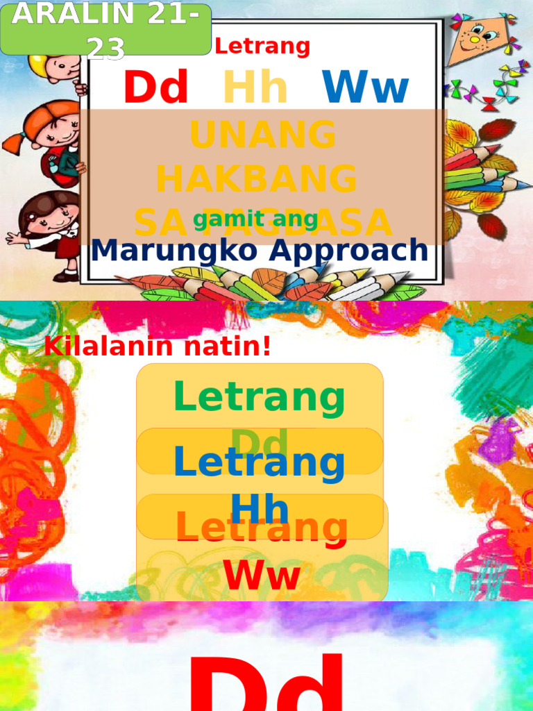 Marungko Aralin 21-23 | PDF