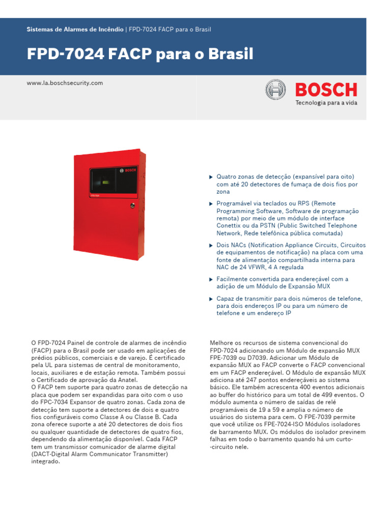 FPD 7024 para o Bras Data Sheet PTBR 24681355787 | PDF | Rede pública ...