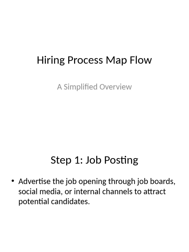 Hiring Process Map Flow | PDF