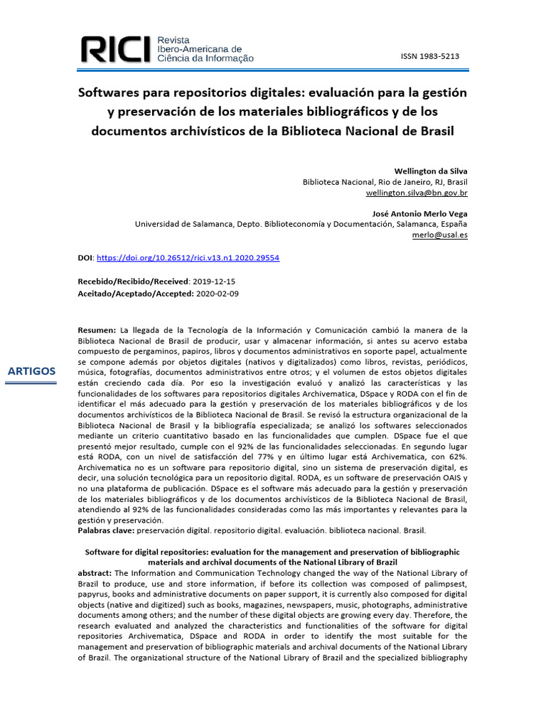 Softwares para Repositorios Digitales Ev | PDF | Libreria digital | Software