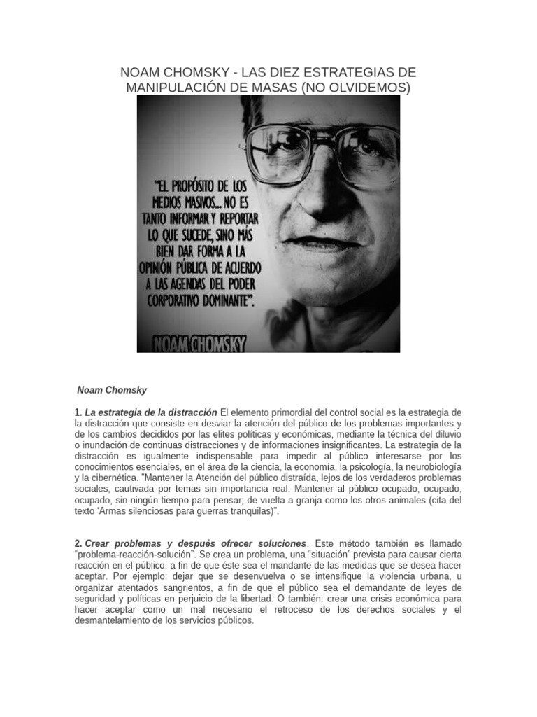 Noam Chomsky | PDF | Sicología | Las emociones