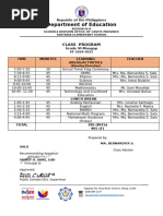 Grade 1 & 3 ARAL Program Schedule | PDF