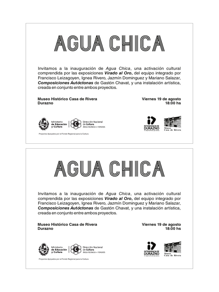 Invitacon Impresa Final | PDF