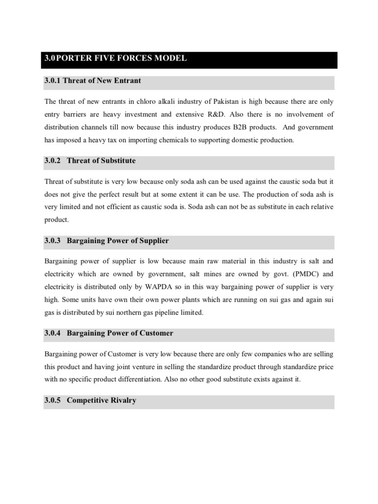 Porter Five Forces Model | PDF
