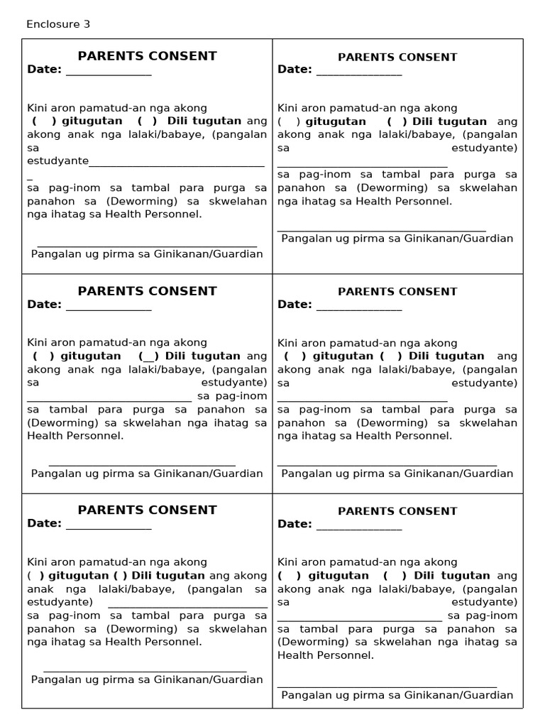 NSDM Consent 3 | PDF