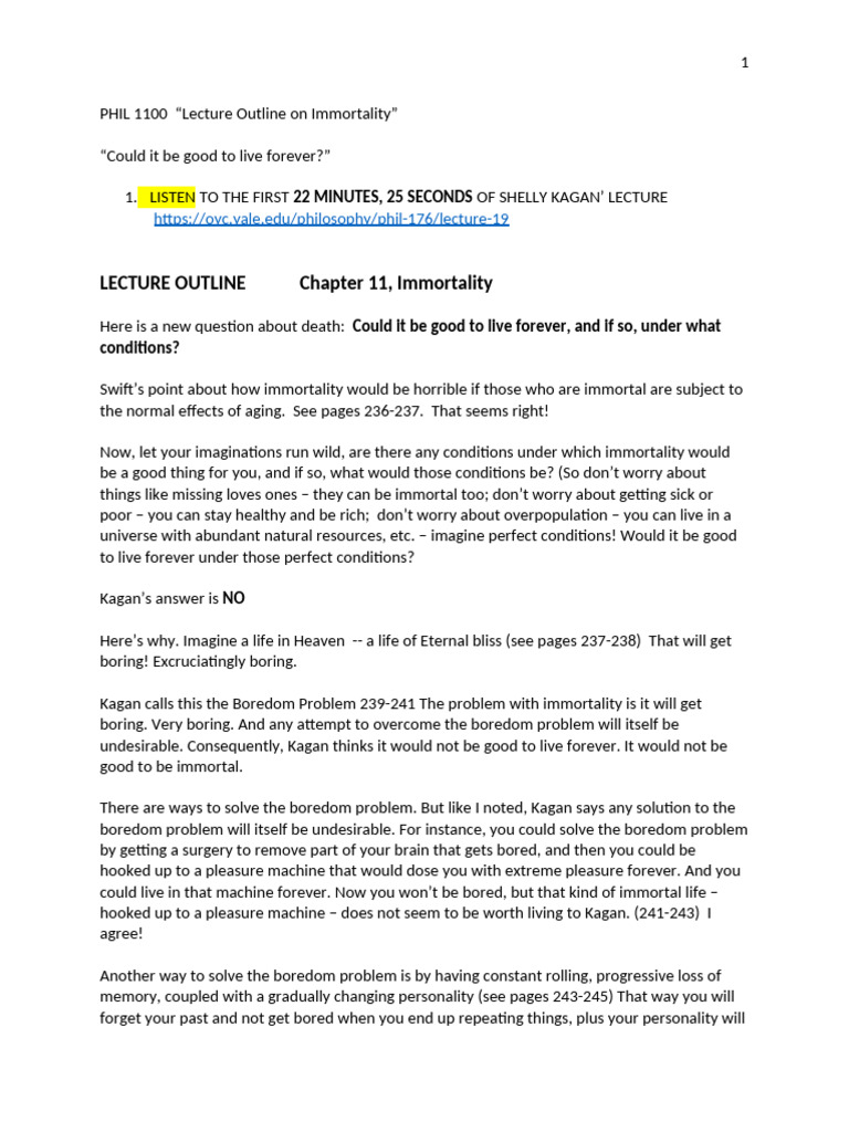 1100 Lecture On Immortailty (7) (2) 2 | PDF | Immortality | Pleasure