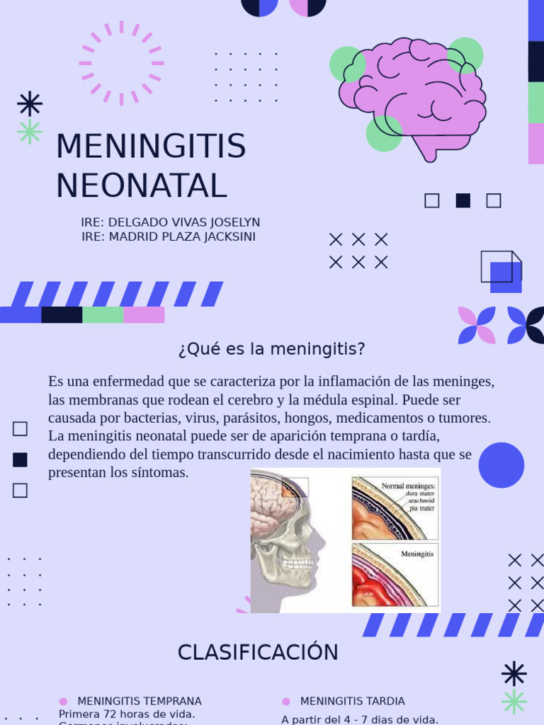 Meningitis Neonatal: Síntomas y Tratamiento | PDF | Meningitis ...