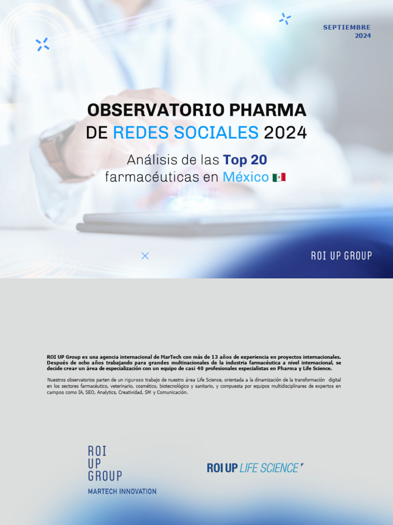 II Observatorio Pharma de Redes Sociales 2024 An Lisis de Las TOP 20 Farmac Uticas en M Xico ...