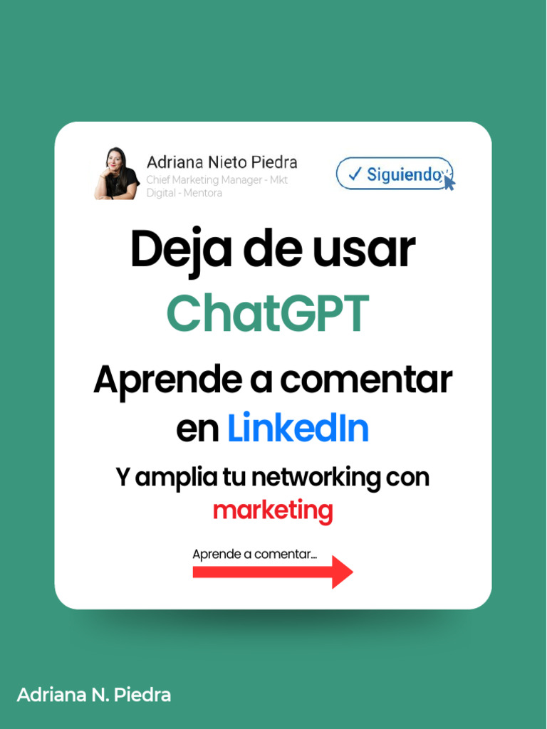Comenta Con Marketing y Deja de Usar Chatgpt 1730230397 | PDF