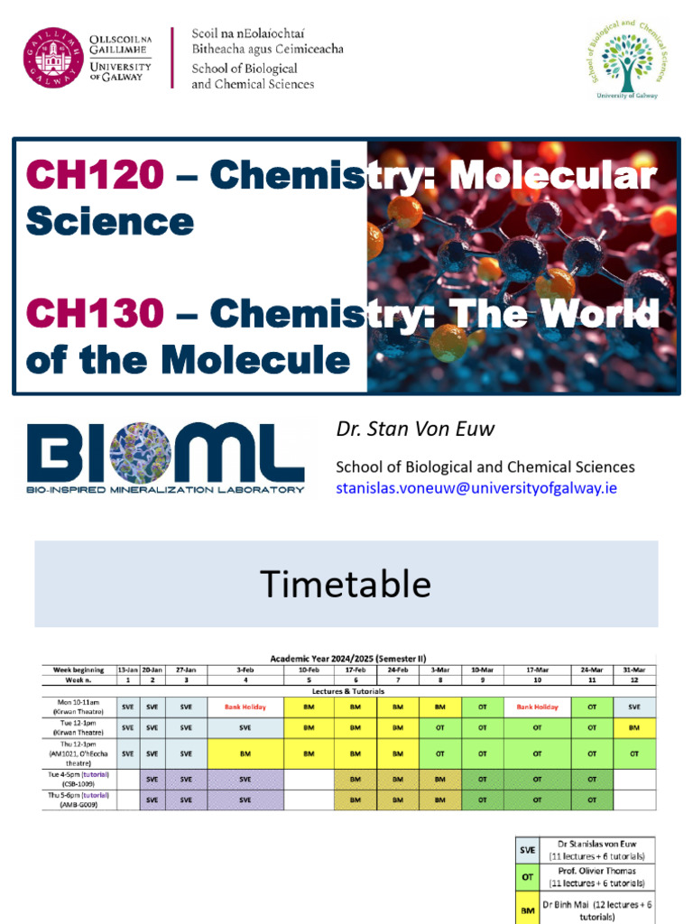 Lecture 2 - Chemical Compounds I | PDF | Ion | Chemical Compounds