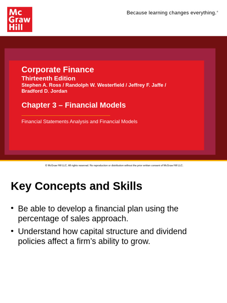Chapter 3 - Financial Models | PDF | Equity (Finance) | Dividend