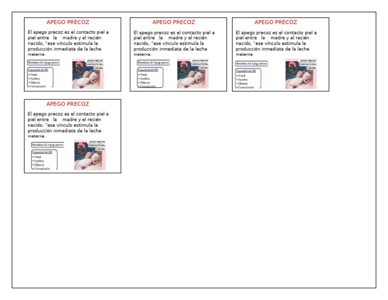 Apego Precoz | PDF