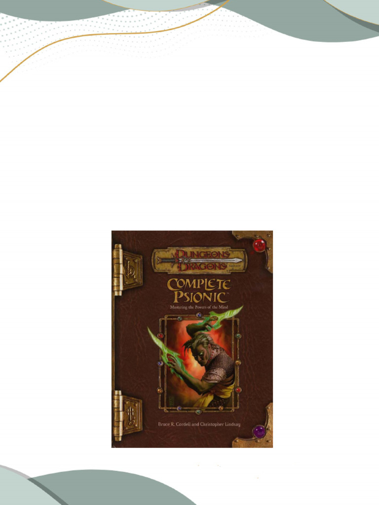 (Ebook) Complete Psionic: Mastering The Powers of The Mind by Bruce R. Cordell ISBN ...
