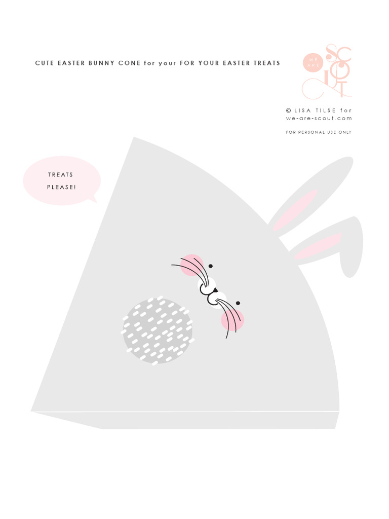 We-Are-scout Grey EasterRabbit Printable | PDF