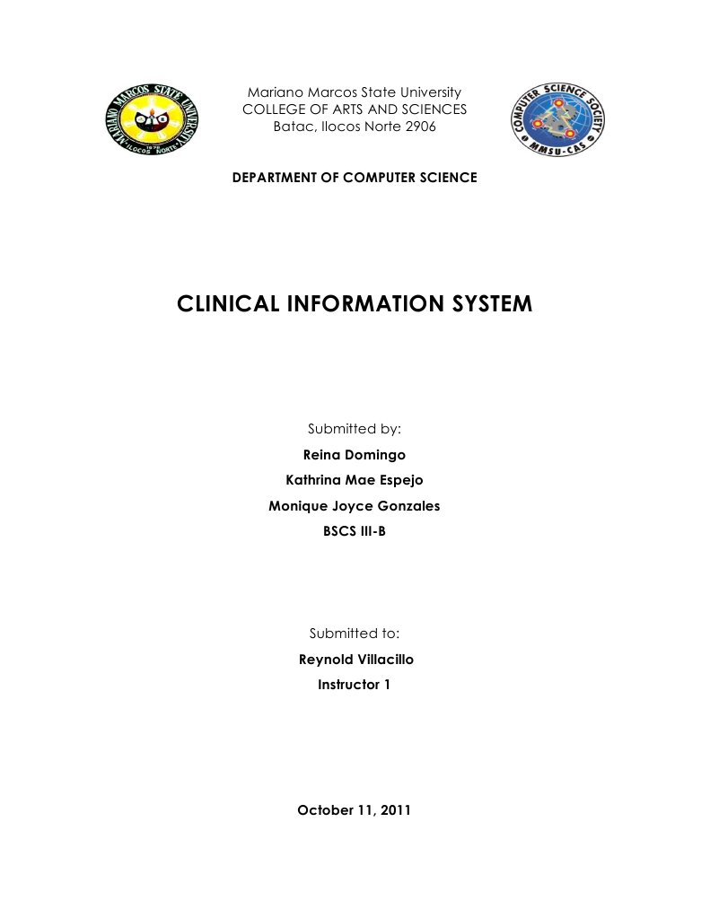 Clinical Information System | Download Free PDF | Use Case | Medical ...
