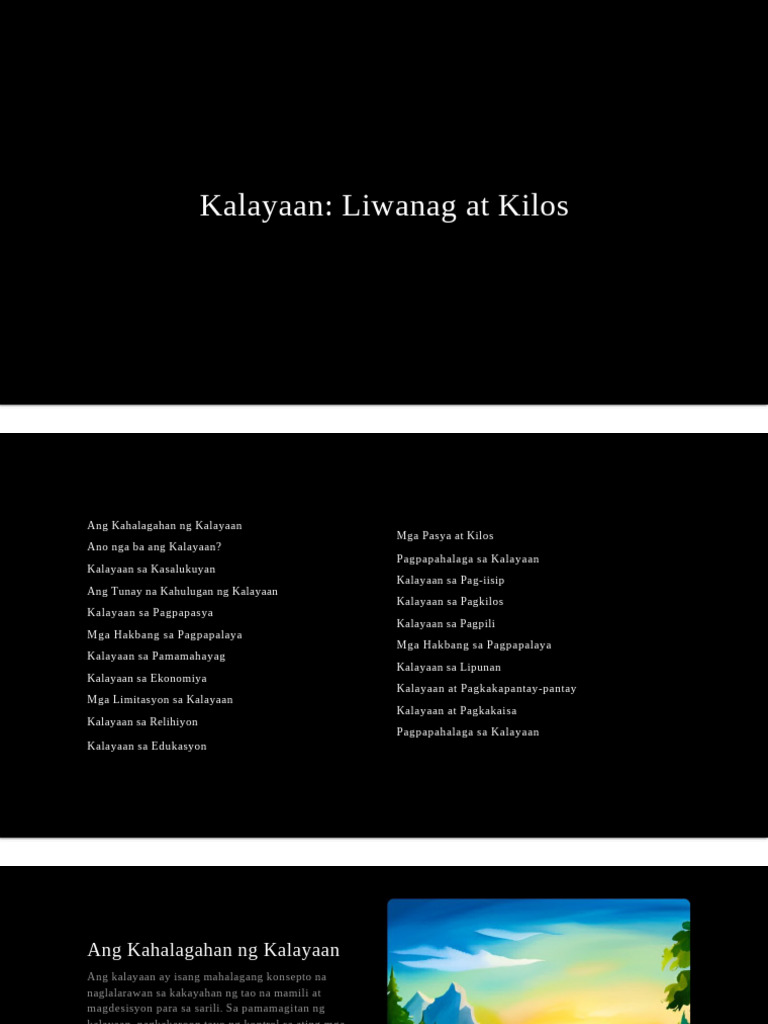 Kalayaan: Liwanag at Kilos | PDF