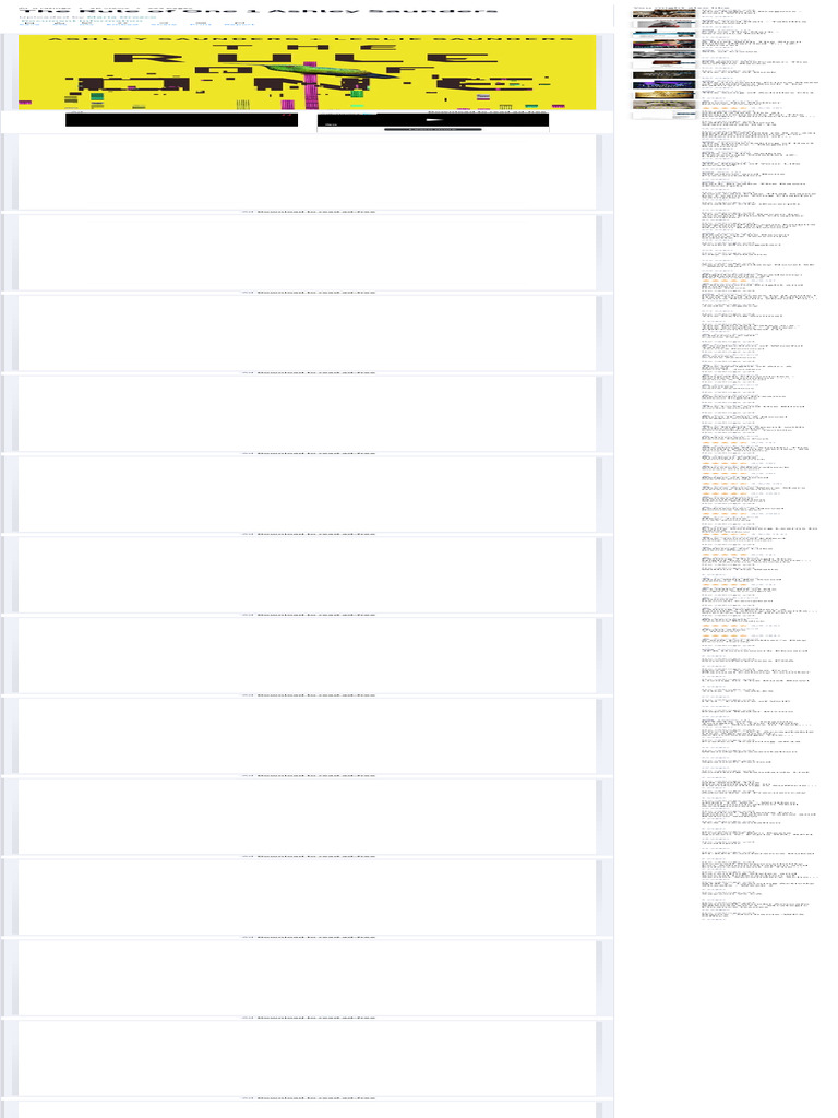 The Rule of One 1 Ashley Saunders PDF | PDF