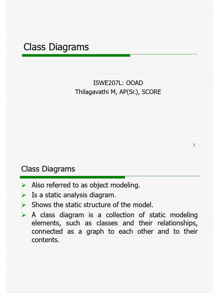 Module 3_Class Diagram | PDF | Computer Programming | Software Engineering