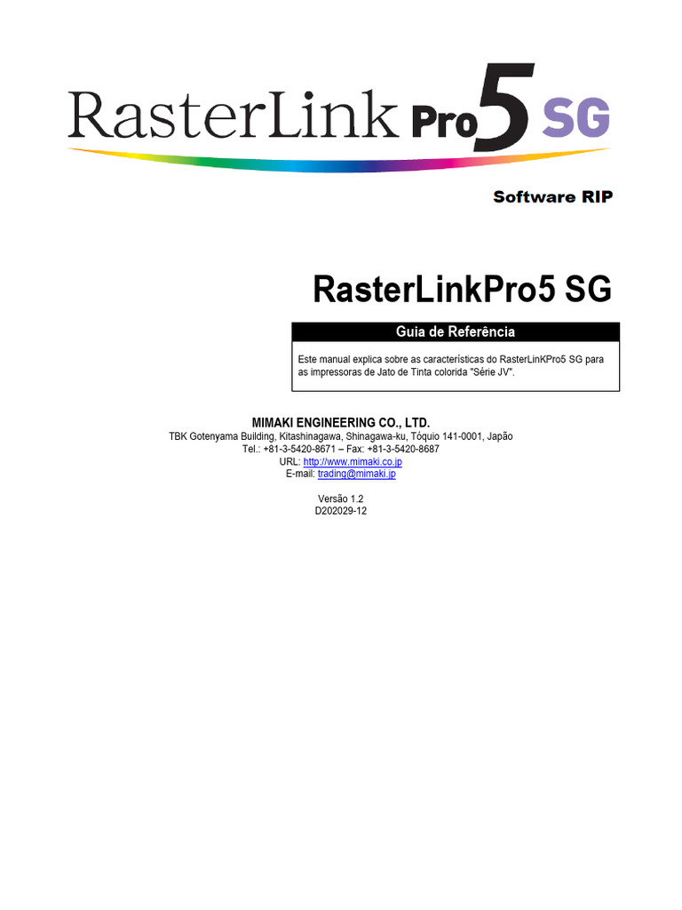 Manual de Operacao Raster Link SG | PDF | Impressão | Microsoft Windows