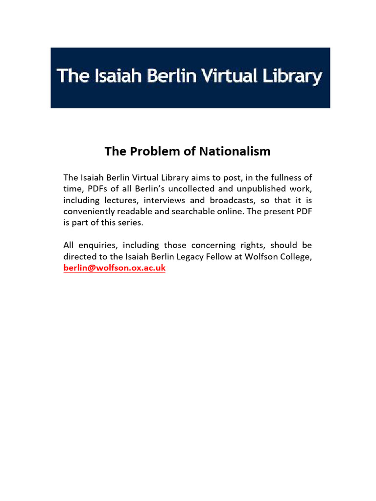The Enduring Force of Nationalism | PDF | Nationalism | Race (Human ...