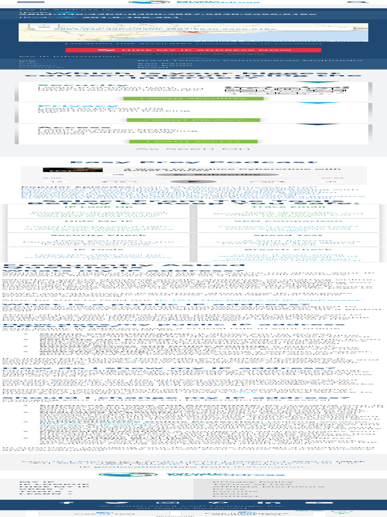 What Is My IP Address - See Your Public Address - IPv4 & IPv6 | PDF ...