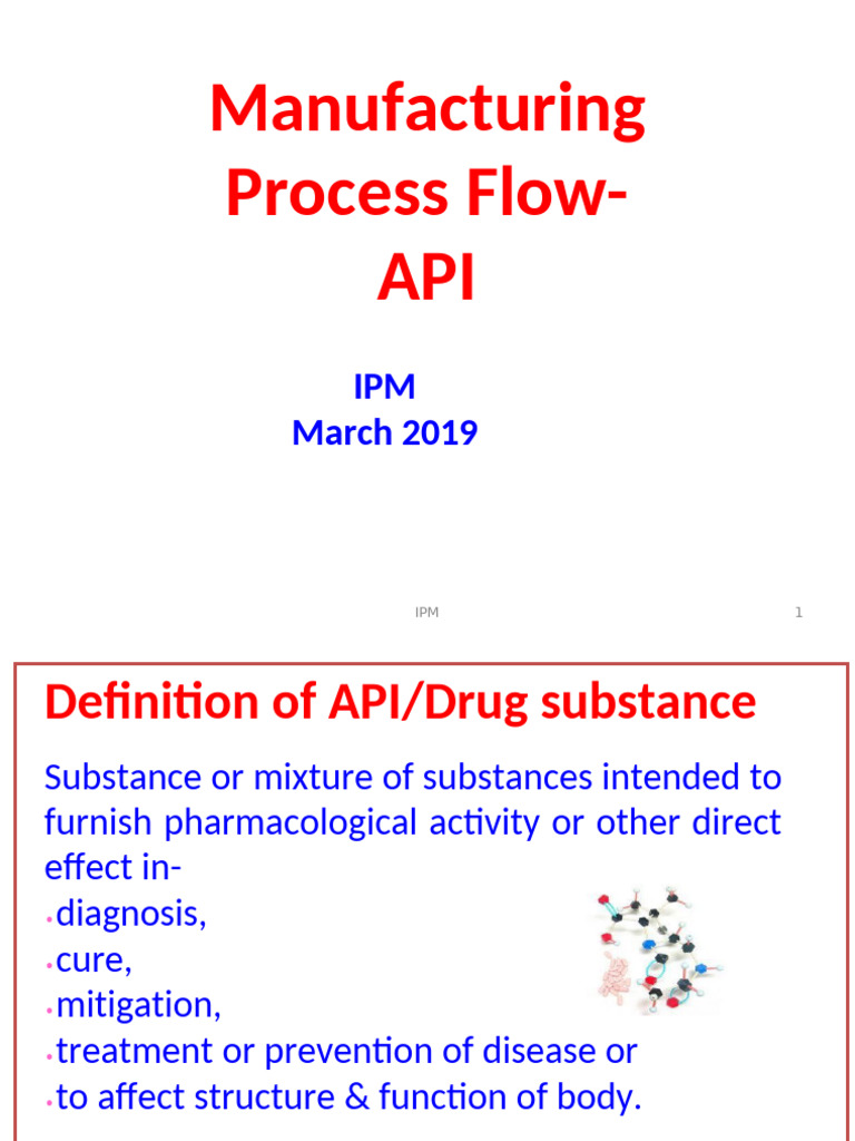 Manu Process Flow API Mar 2019 | PDF | Filtration | Chemistry