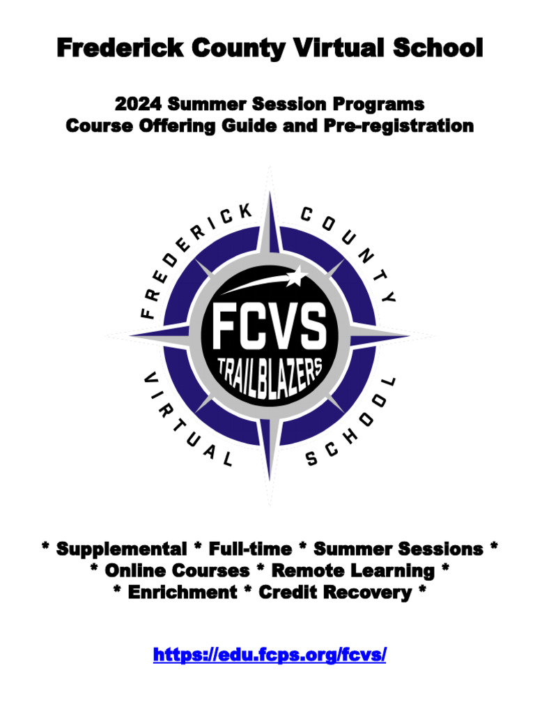 24 Summer FCVS PreReg Packet | PDF