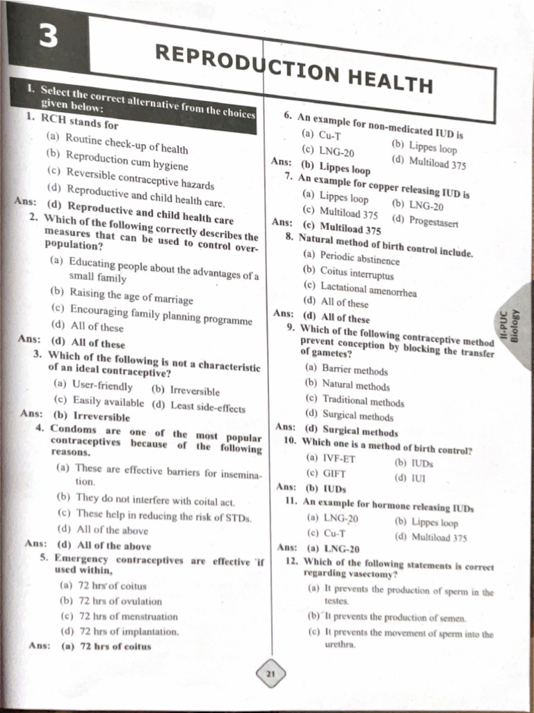 Reproductive Health SPR Guide | PDF