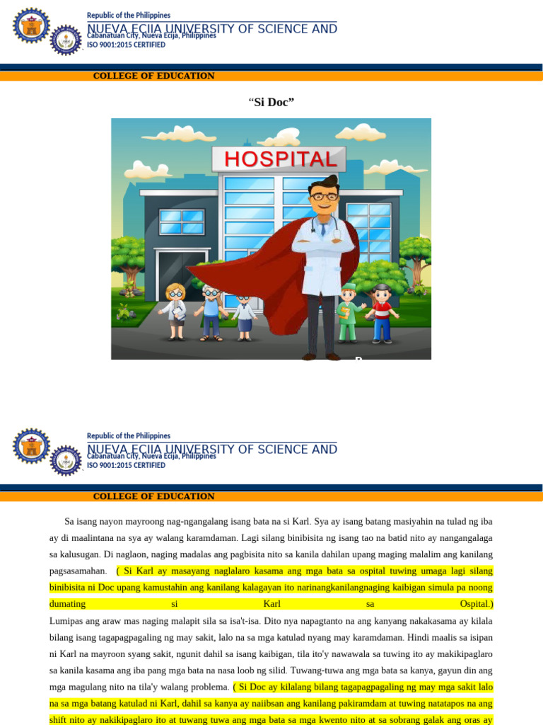 Short Story Si Doc (Revised) | PDF