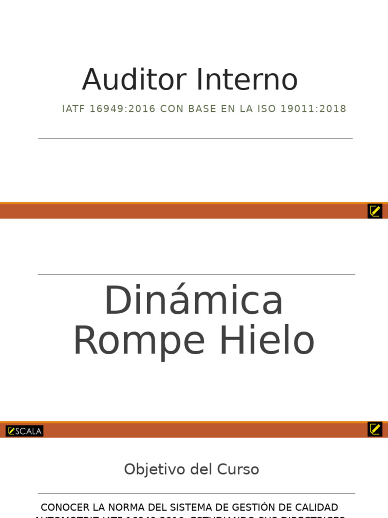 Curso Auditor Interno IATF 16949 | PDF | Auditoría | Calidad (comercial)