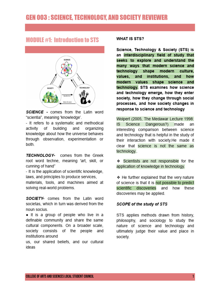STS Overview: Science, Technology, Society | PDF | Heliocentrism | Science