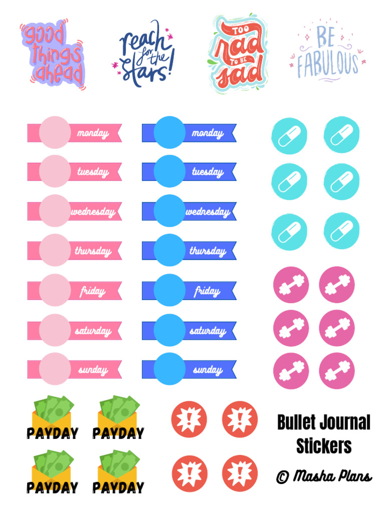 Weekly Bullet Journal Layout Guide | PDF