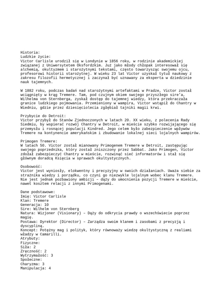 Primogen Tremere | PDF