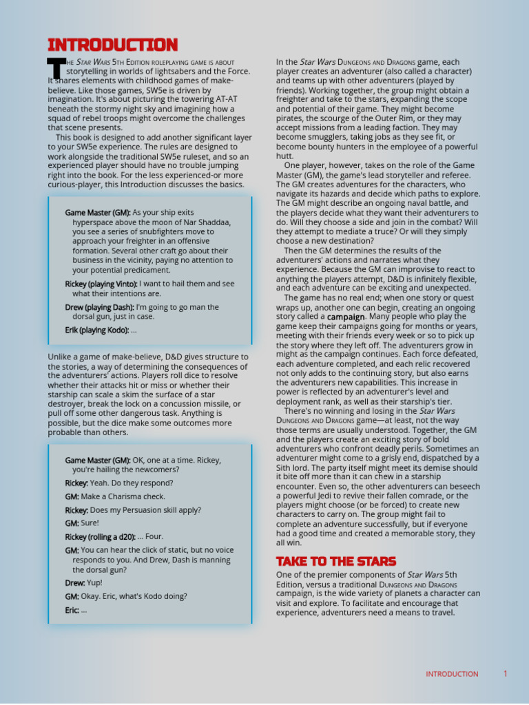 SW5e - Starships of The Galaxy - 2022-07 | PDF