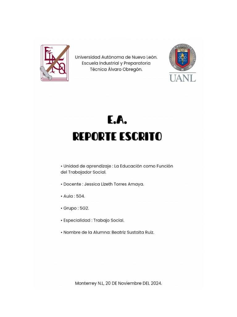 REPORTE ESCRITO (SUSTENTABILIDAD) L | PDF | Sustentabilidad | Desarrollo sostenible