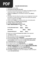 Heyball Rules for Players & Refs | PDF | Sports | Precision Sports