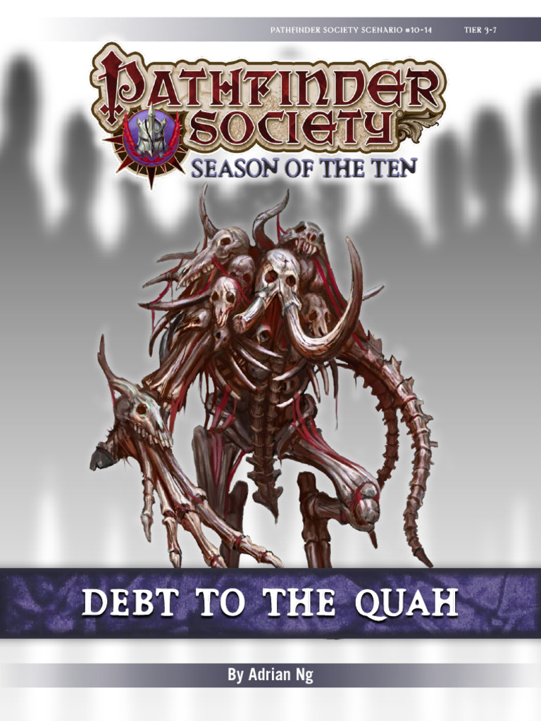 S10-14 - Debt to the Quah | PDF | D20 System | Fantasy Role Playing Games