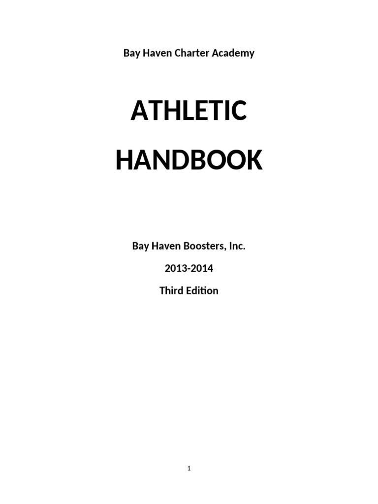 BHCA Athletic Handbook (Completed) | PDF | Sports | Cheerleading