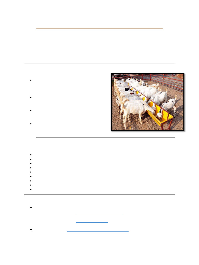 Brochure Goat Farming Training | PDF