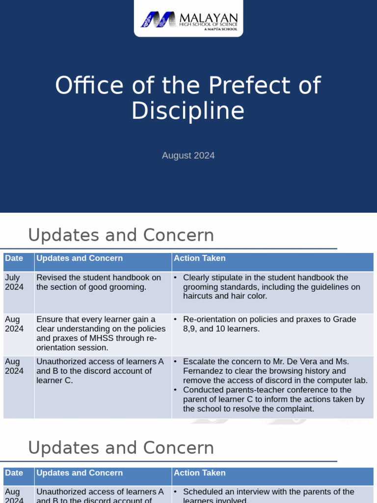 MHSS August Report | PDF