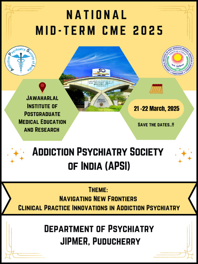 APSI National Midterm CME 2025 | PDF | Psychiatry | Mental Health
