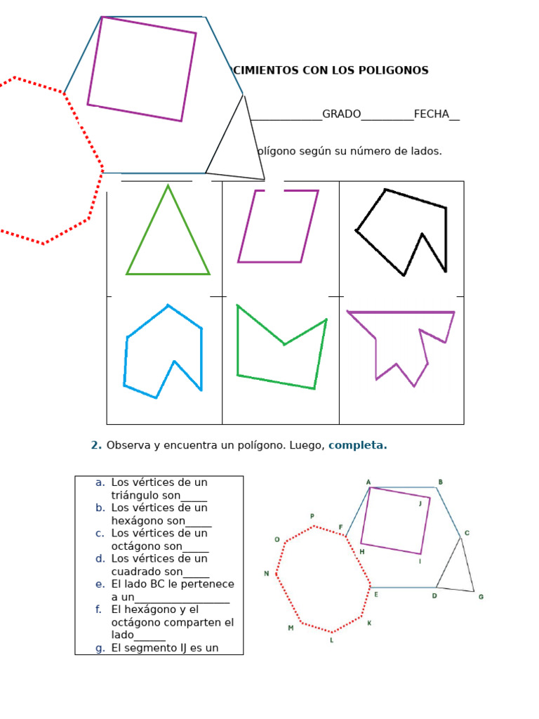 GEOMETRIA Taller Poligono | PDF