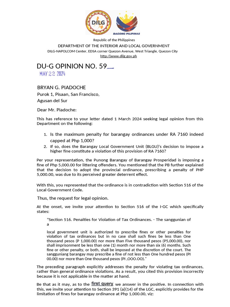 2maximum Penalty Barangay | PDF | Common Law | Government