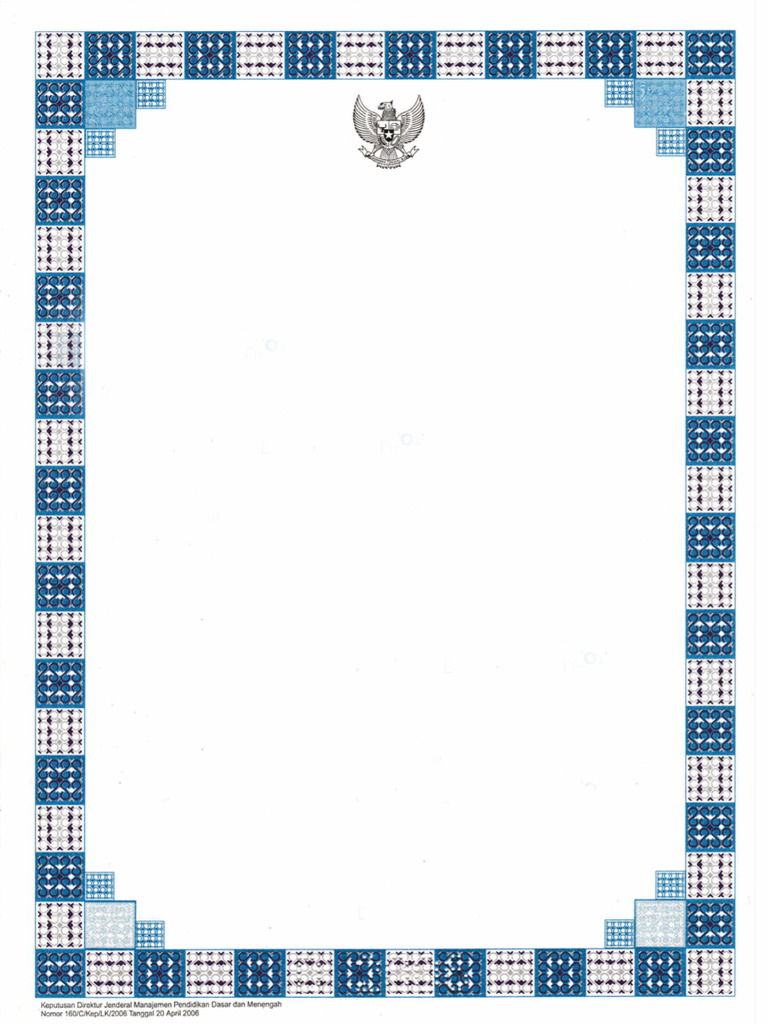 Blangko Ijazah SMP 2003 | PDF